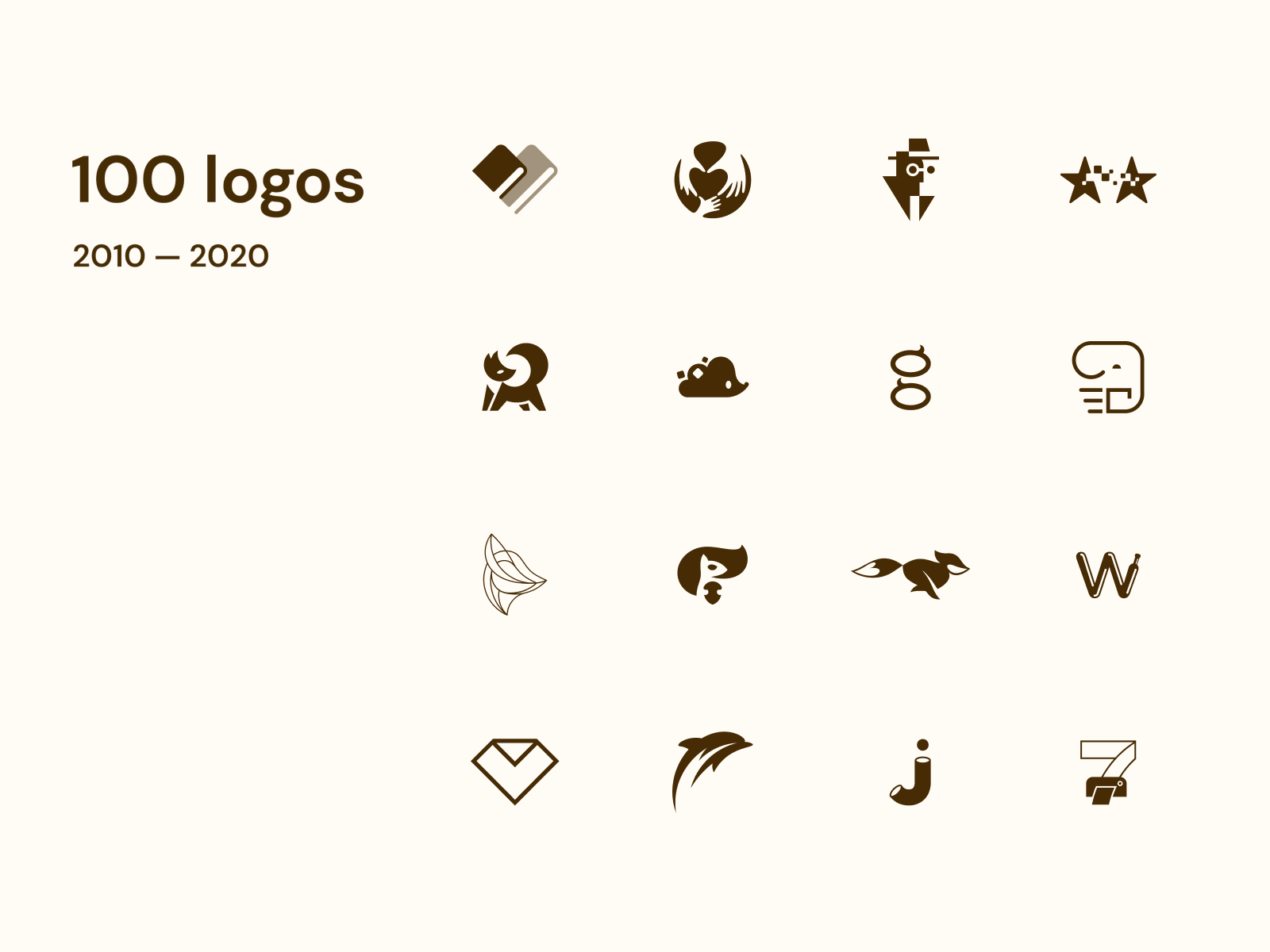 10 years — 100 logos by Iv Bobrov — logo design on Dribbble