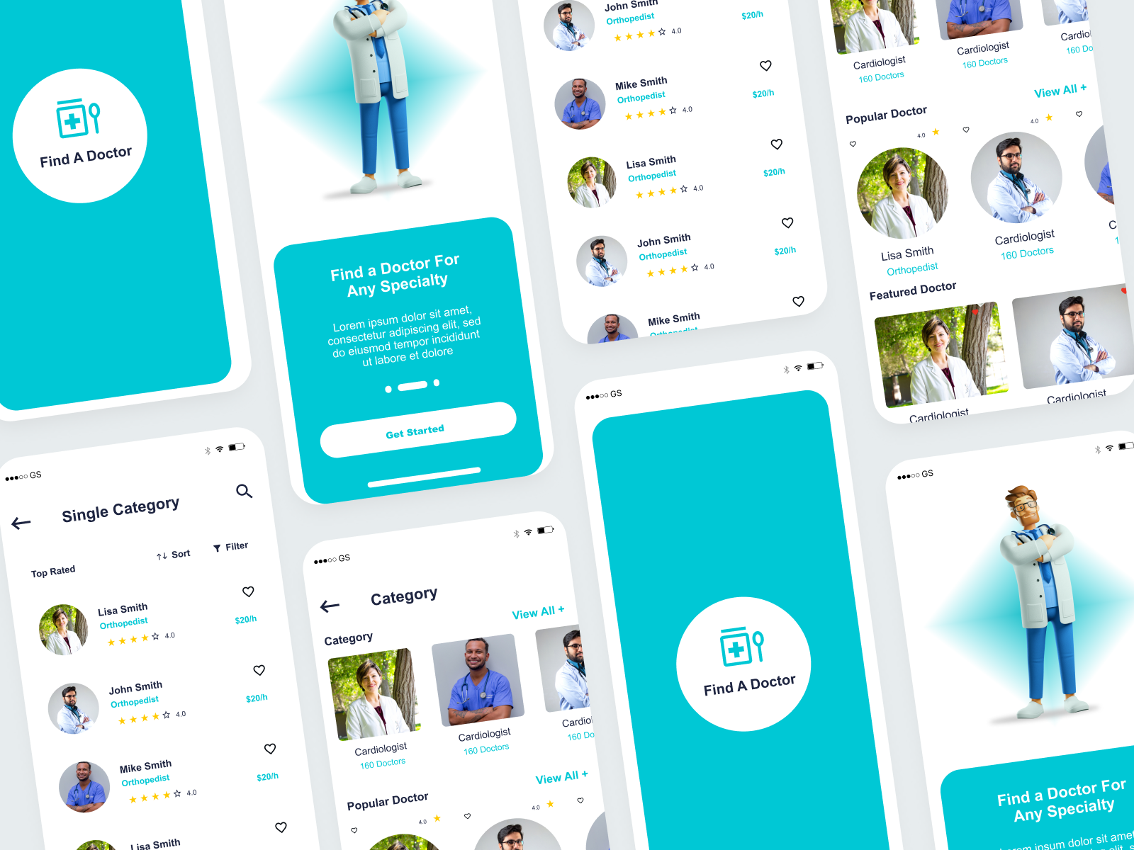 Health Care App Design by Sofia Dias on Dribbble