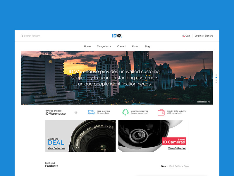 IDW. Website Header by Bojan Viner on Dribbble