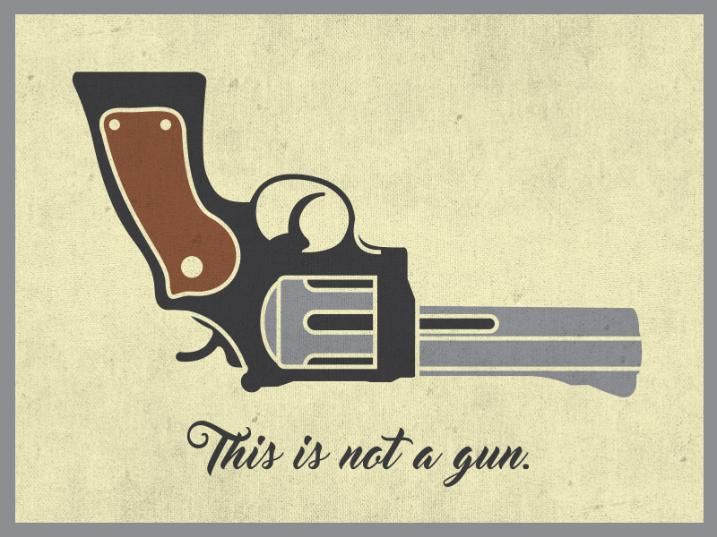 Not A Gun by Jared Clark on Dribbble