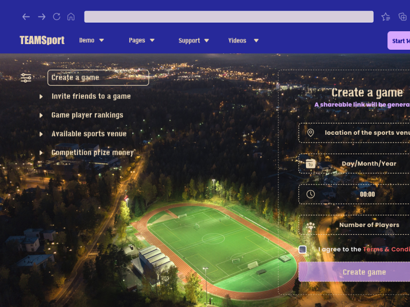 Sports Game App by kingsley kenkwo on Dribbble