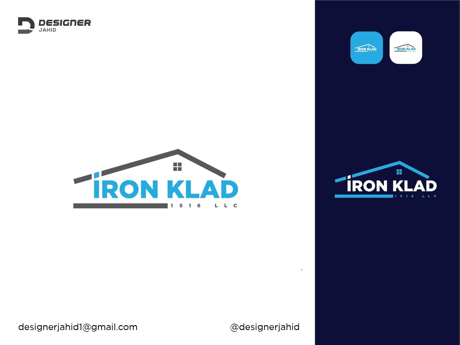 Iron Klad Real Estate Creative Combination Mark Logo Design. by ...