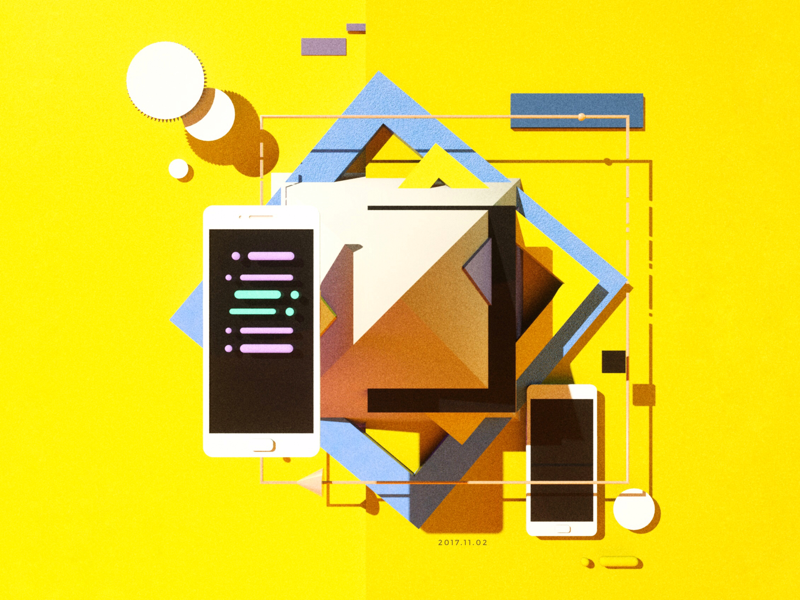 Mix shapes by TongX on Dribbble