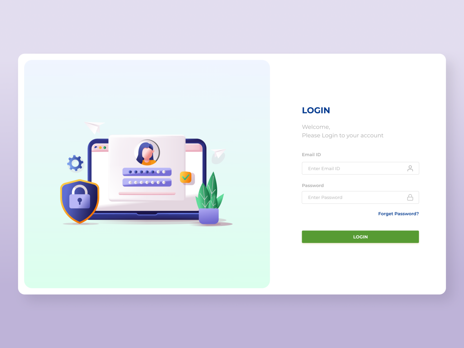 Login Page | Web Design by Avanish Vishwakarma on Dribbble