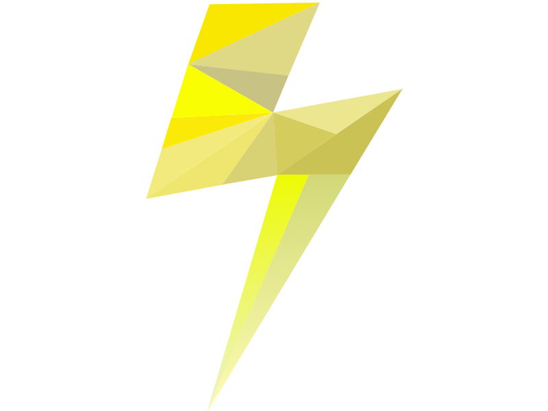 Low Poly Series - Lightning Bolt Icon by Charles Haitkin on Dribbble