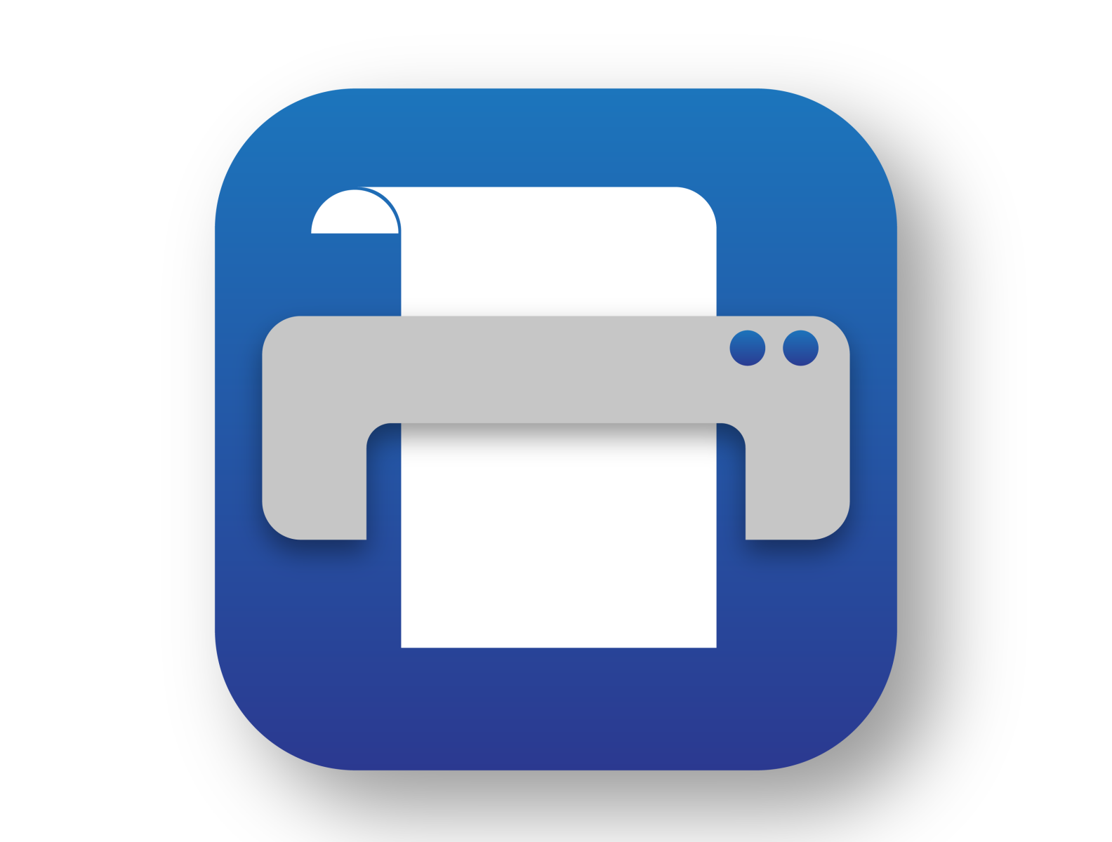 Printer App Icon (Bright) by Random Designs on Dribbble
