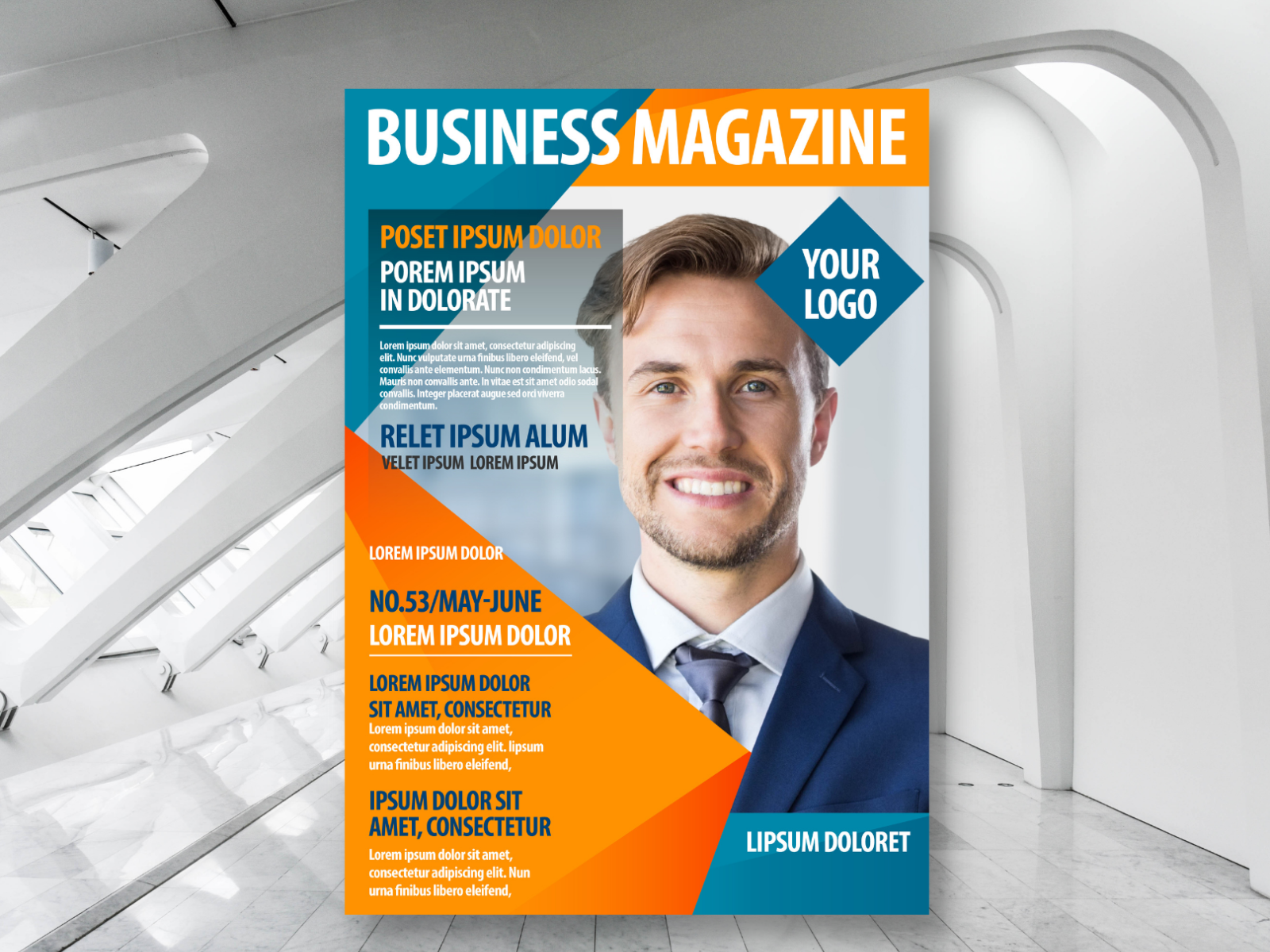 Business Magazine Cover Design Templates