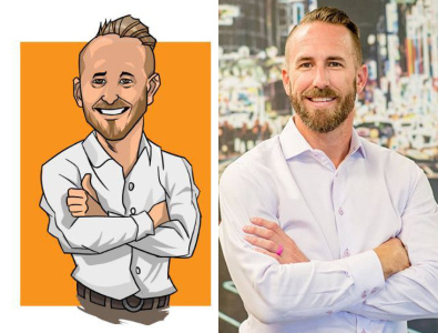 Real Person Cartoon Character illustration by Young Createch on Dribbble