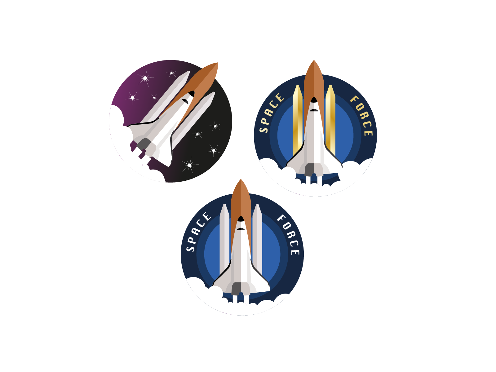 Rocket Badge by Marcus Wong on Dribbble