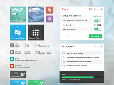 Graphs & Dialog Boxes by Alex Lupse on Dribbble