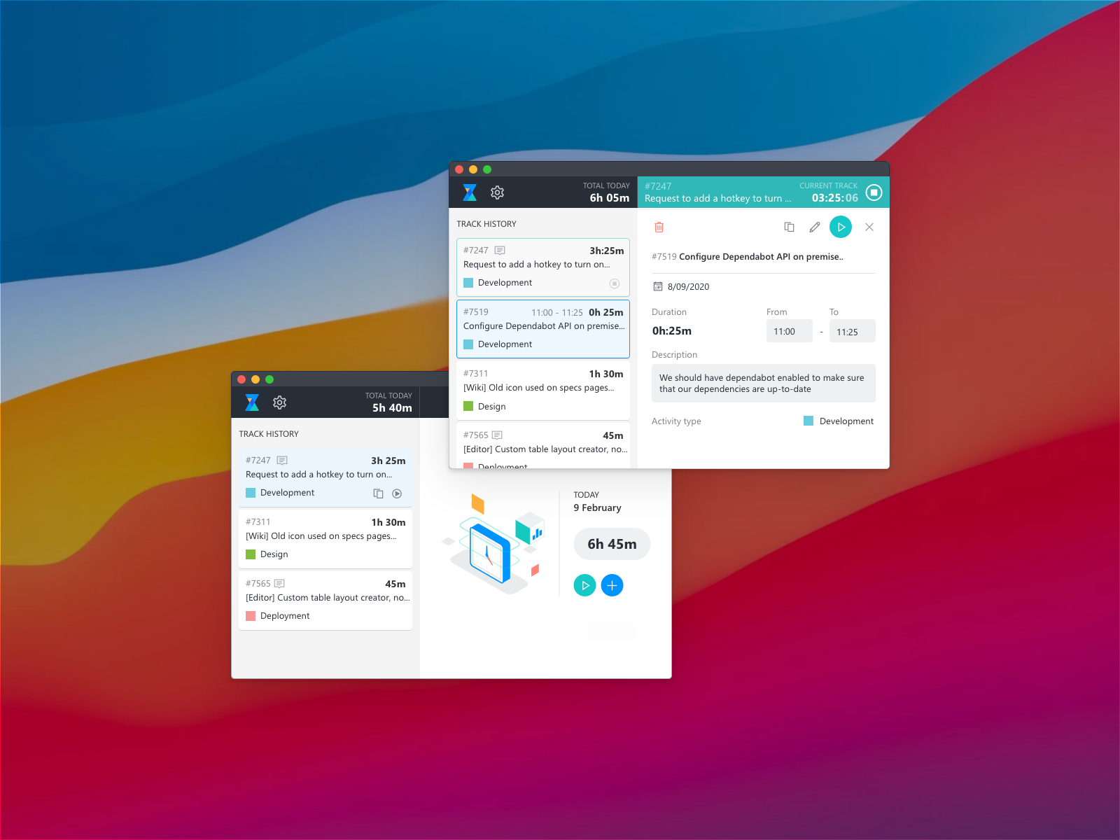 7pace Timetracker desktop app by Alex Lupse on Dribbble