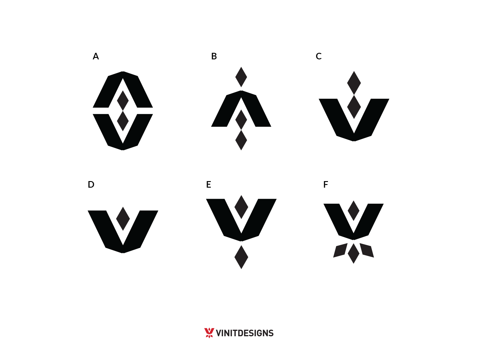 Personal Rebrand Logo Process by Vinit Panwala on Dribbble