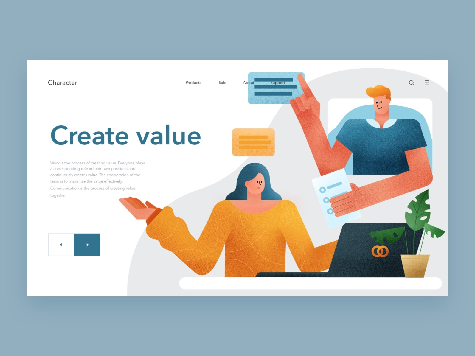 Banner illustration practice by 须子 on Dribbble