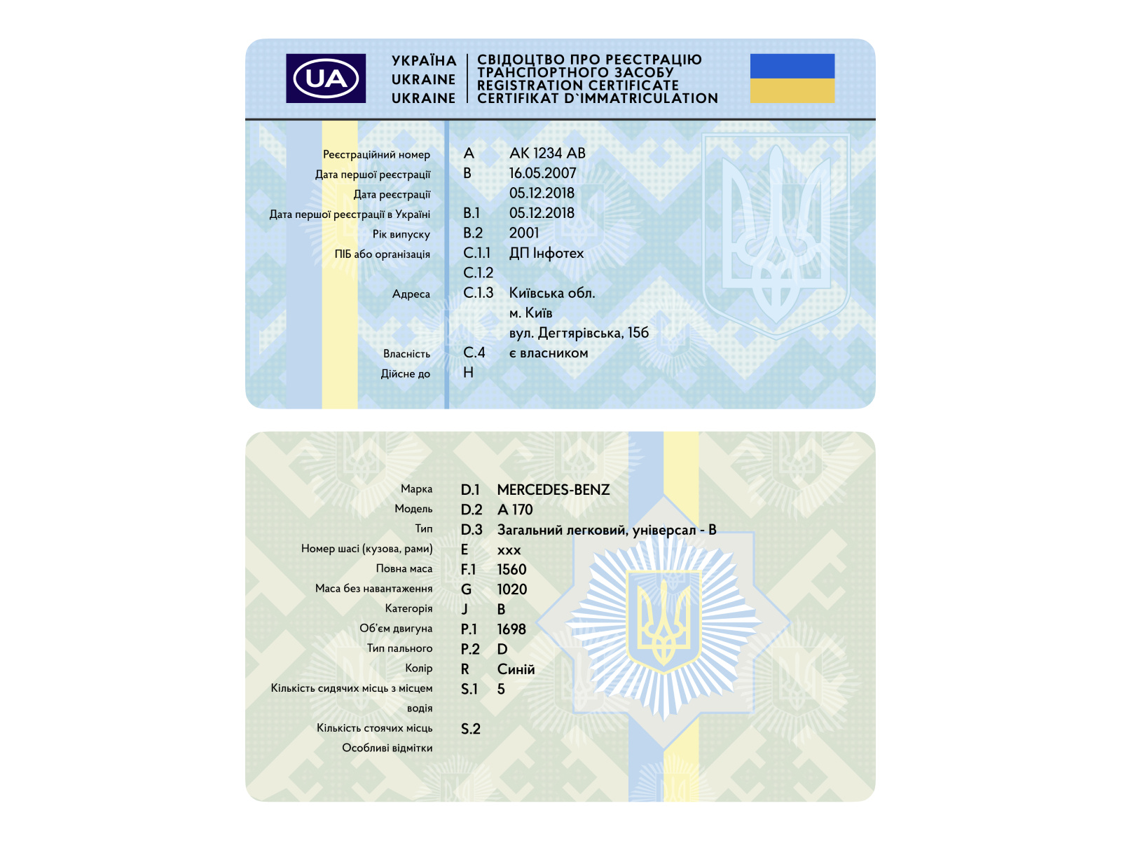 Ukrainian Vehicle Registration Certificate by Valerii on Dribbble