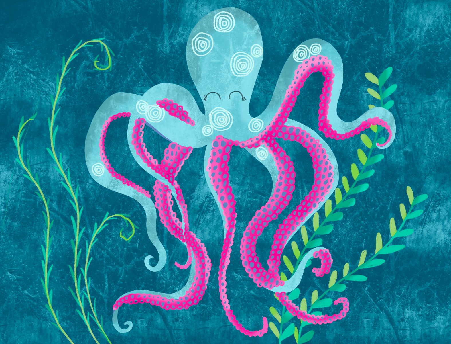 Octopus wallpaper by Vera S on Dribbble