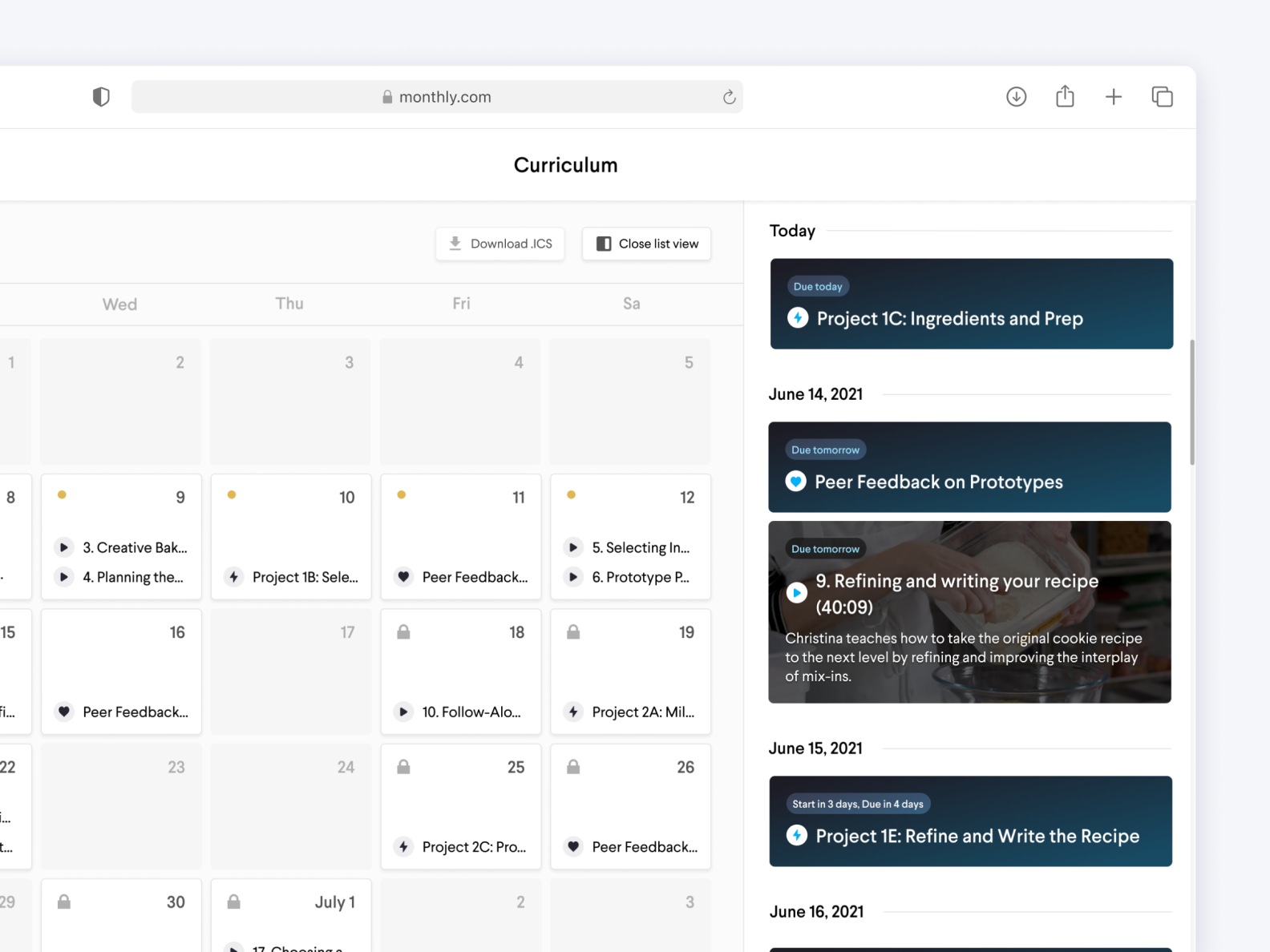 Calendar View by Jeff Wang for Studio on Dribbble