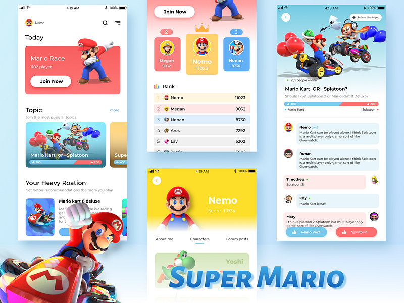 GAME APP- GAME plantform by Nemo_lee on Dribbble