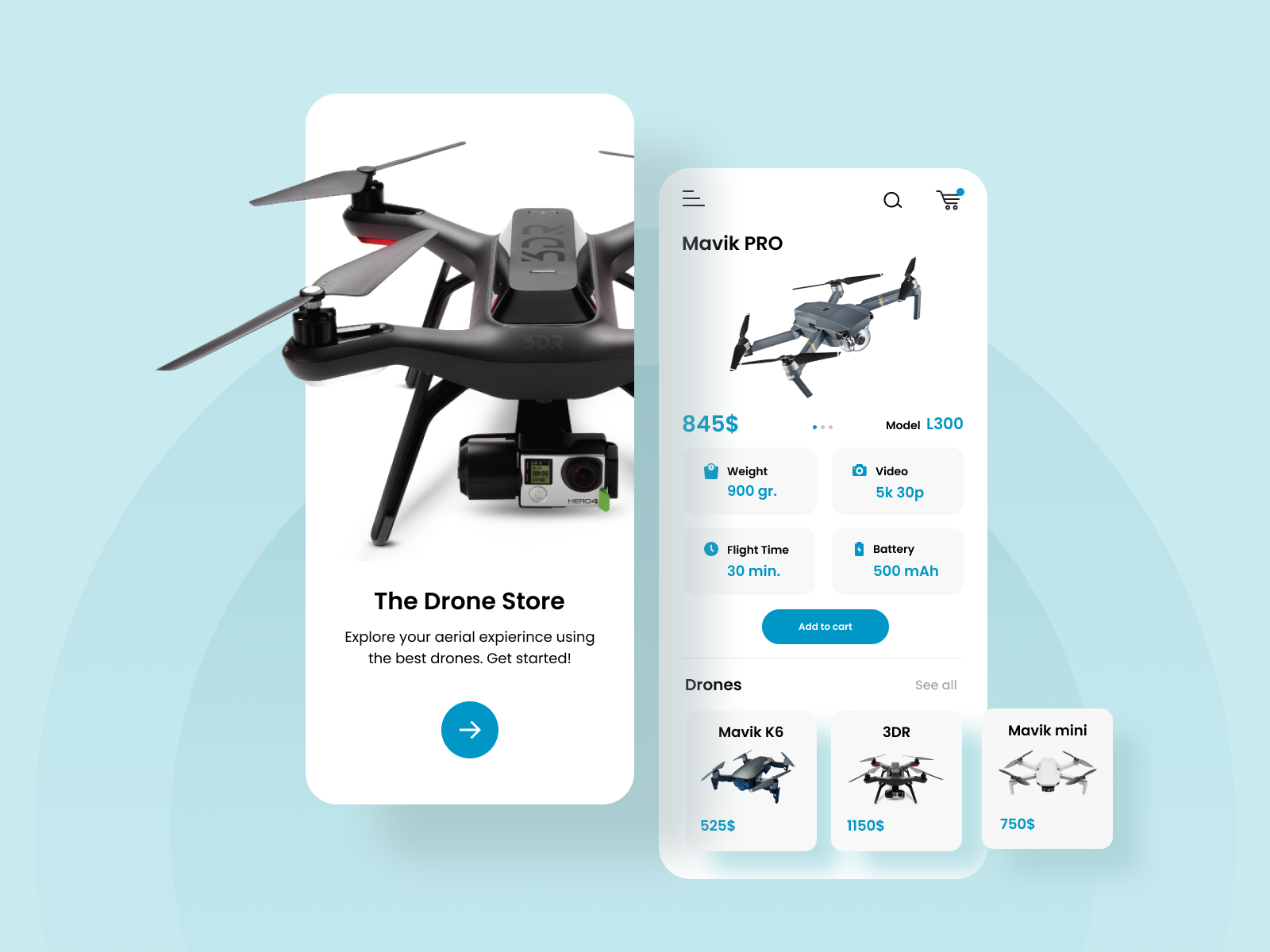 Drone App Challenge by Hashtag Developer on Dribbble