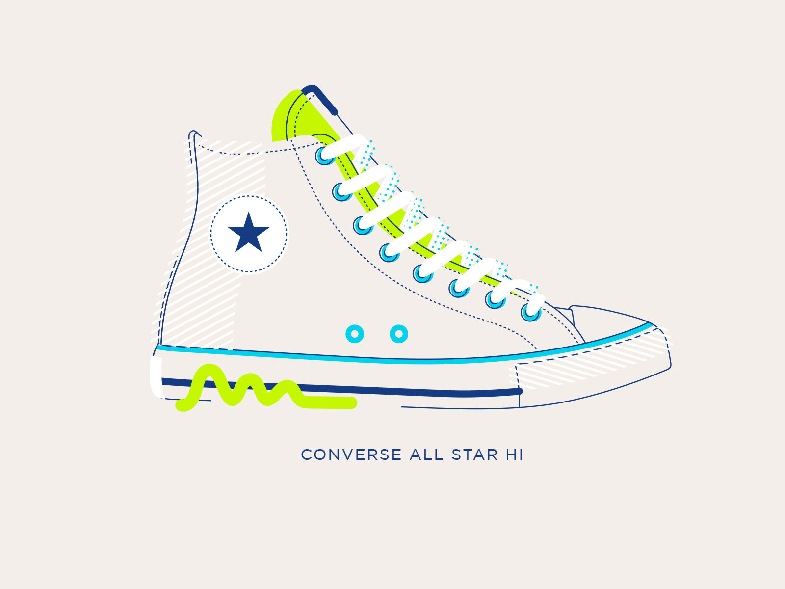 Converse All Star Hi Sneaker by Eva on Dribbble