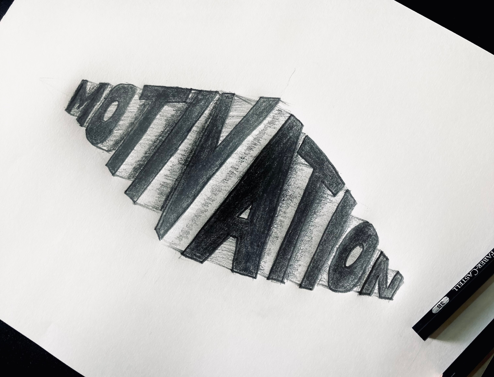 2 Point Perspective Lettering by karthikeyan Durai on Dribbble