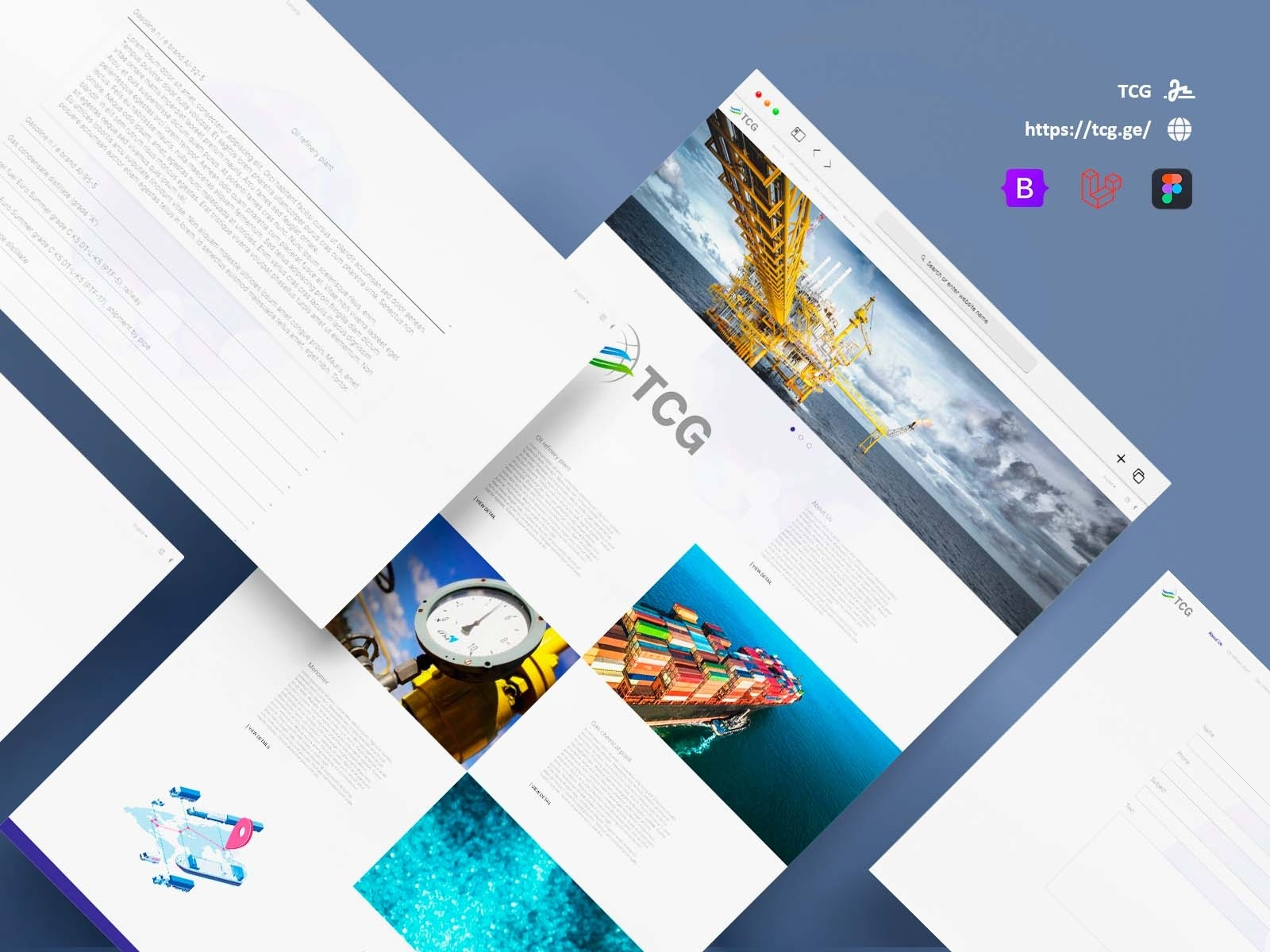 Web design and web development for TCG by Ayhan Mansurov on Dribbble