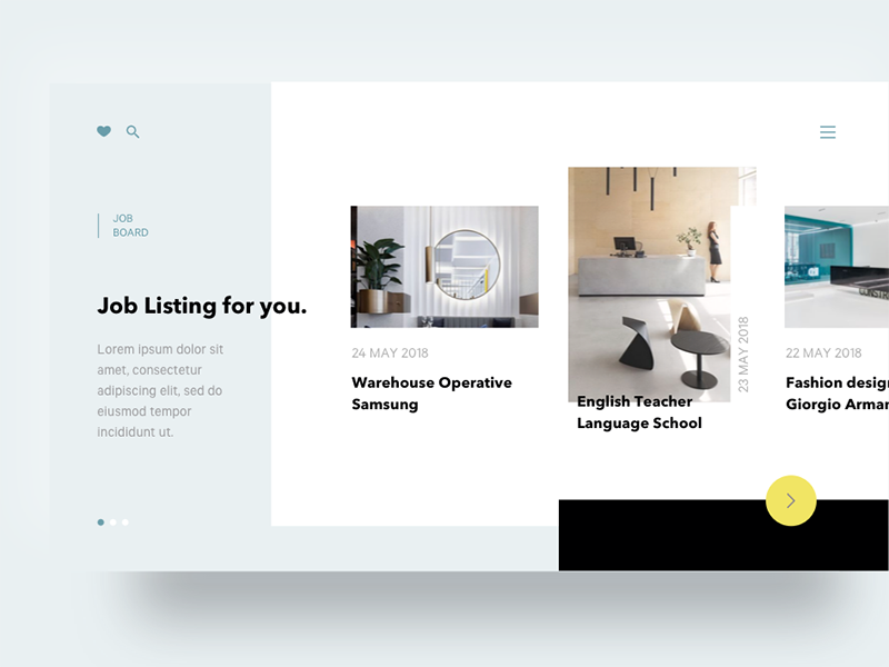 Daily UI #050 Job Listing by Hijin Nam on Dribbble