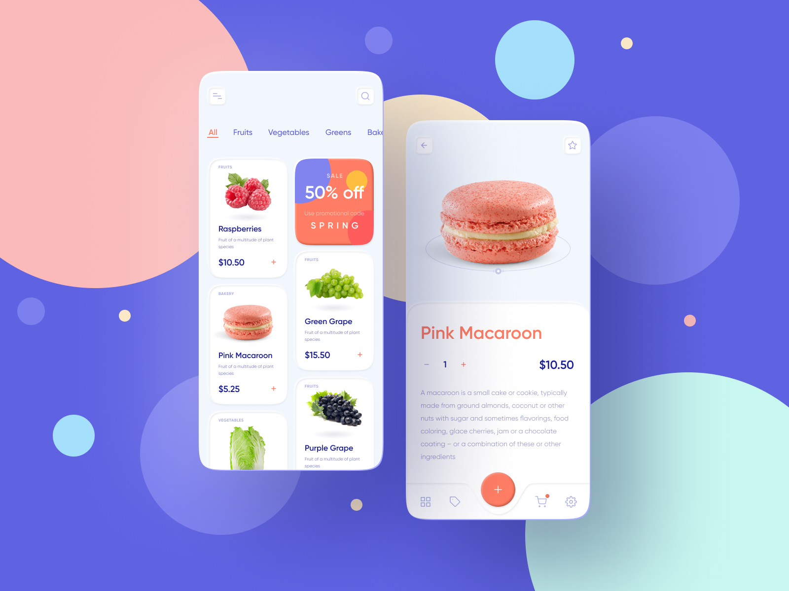 Foodstuffs Shopping Mobile App Freebie 🍑 by Ilgiza🌕 for Yasker on Dribbble