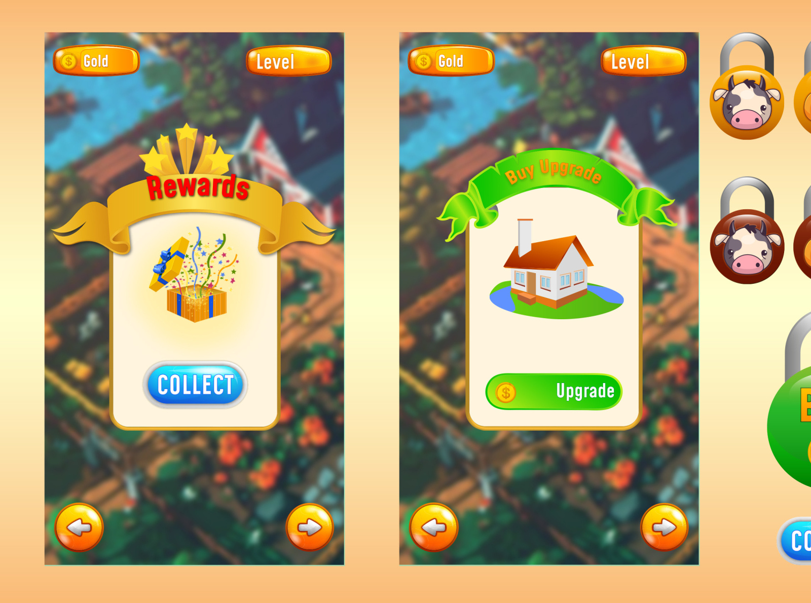 2d Game UI UX Design by Jonaki Tech on Dribbble