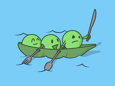 3 Peas in a Pod by Rob Hungerman on Dribbble