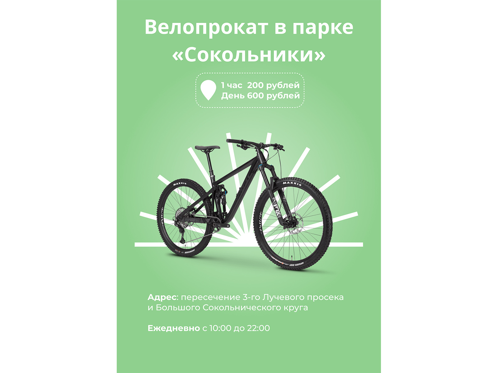 Bike Rental Poster by Igor Stepanov on Dribbble