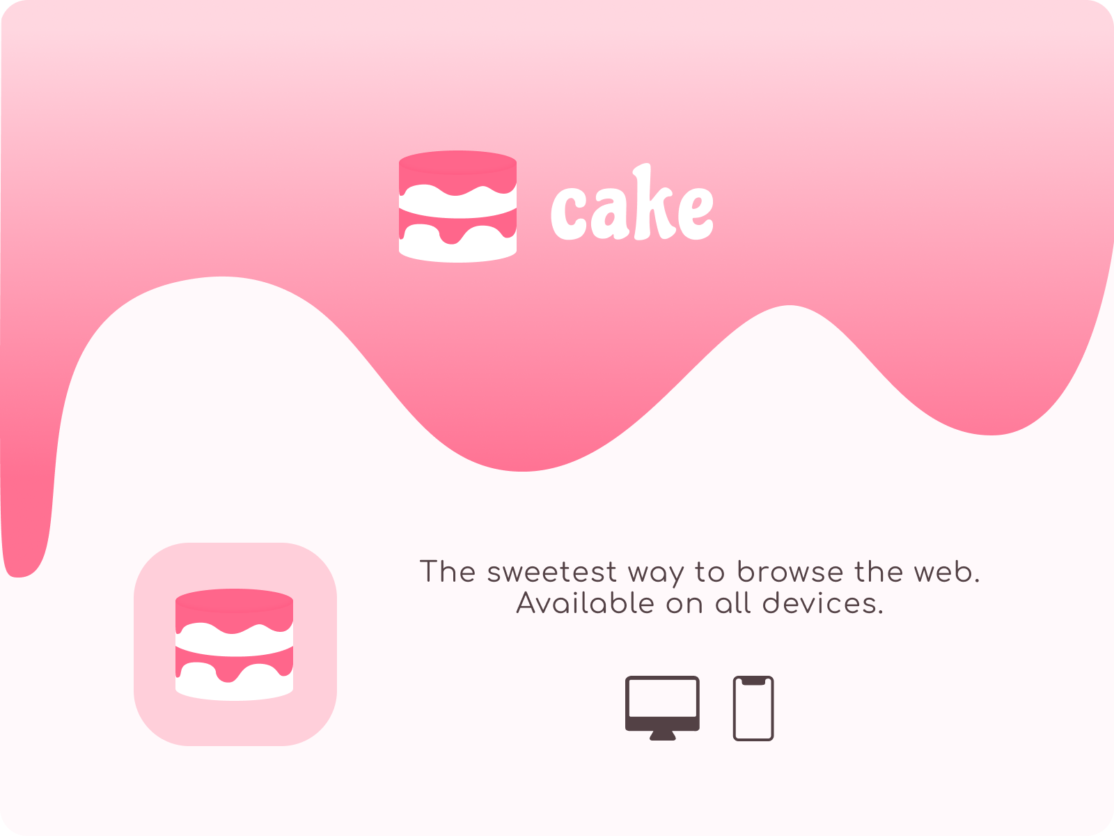 Cake Web Browser App Icon by Lindsey Woldt on Dribbble