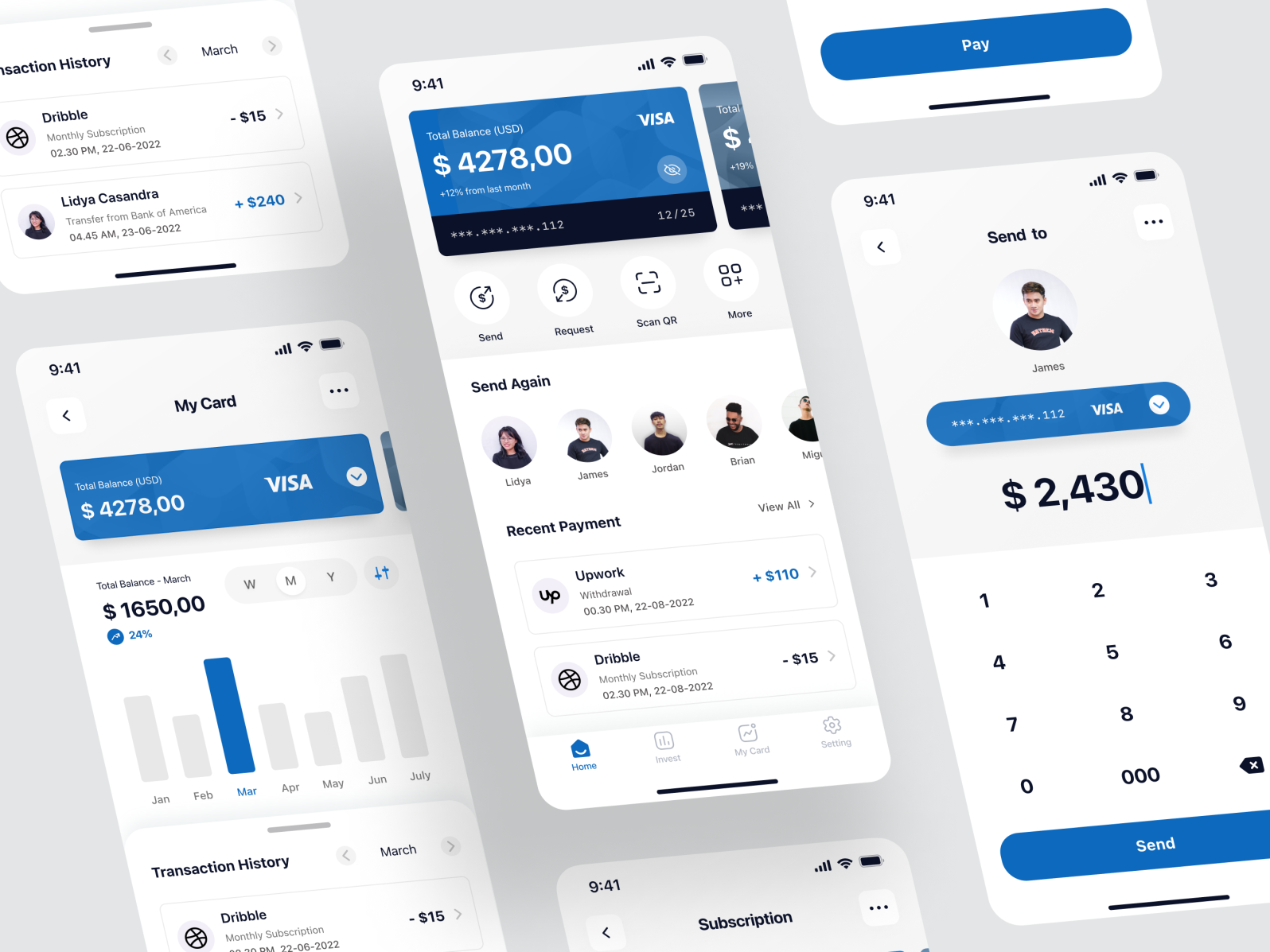 Multi Wallet App by Jordan Abdul Aziz on Dribbble