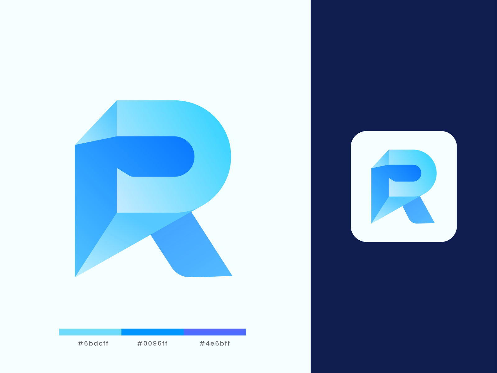 R Letter mark, Modern minimal logo by Artex, Logo Designer on Dribbble