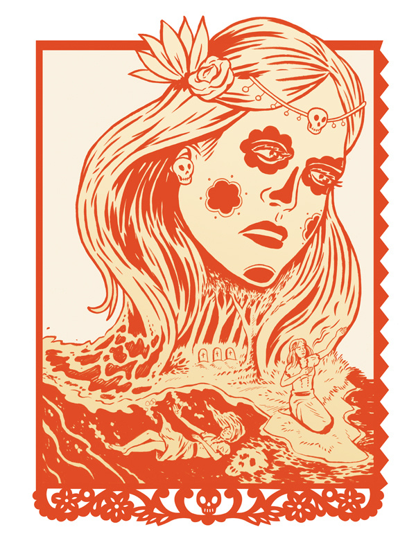 La Llorona (orange) by Tim Eggert on Dribbble