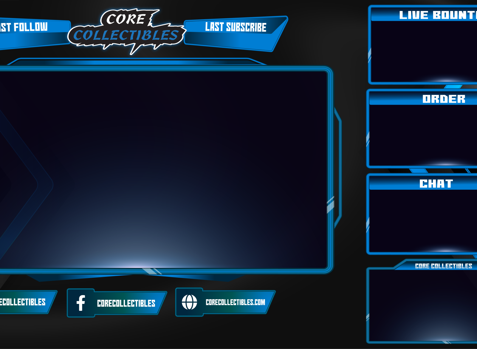 twitch overlay screen by Maya Fahad Zia on Dribbble