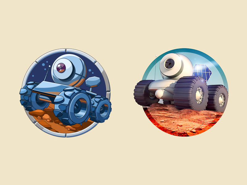 Mars Rover by Artua on Dribbble