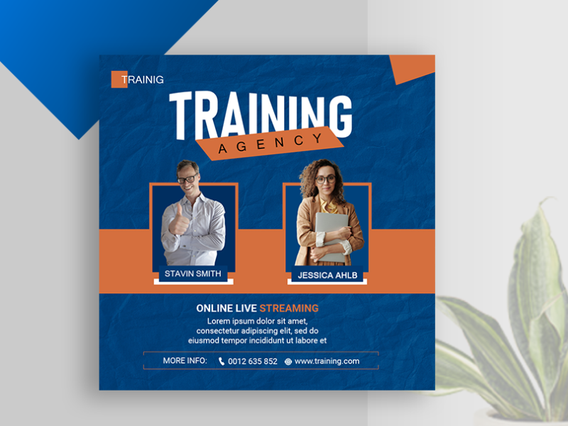 Training Media Post by Asma Z on Dribbble