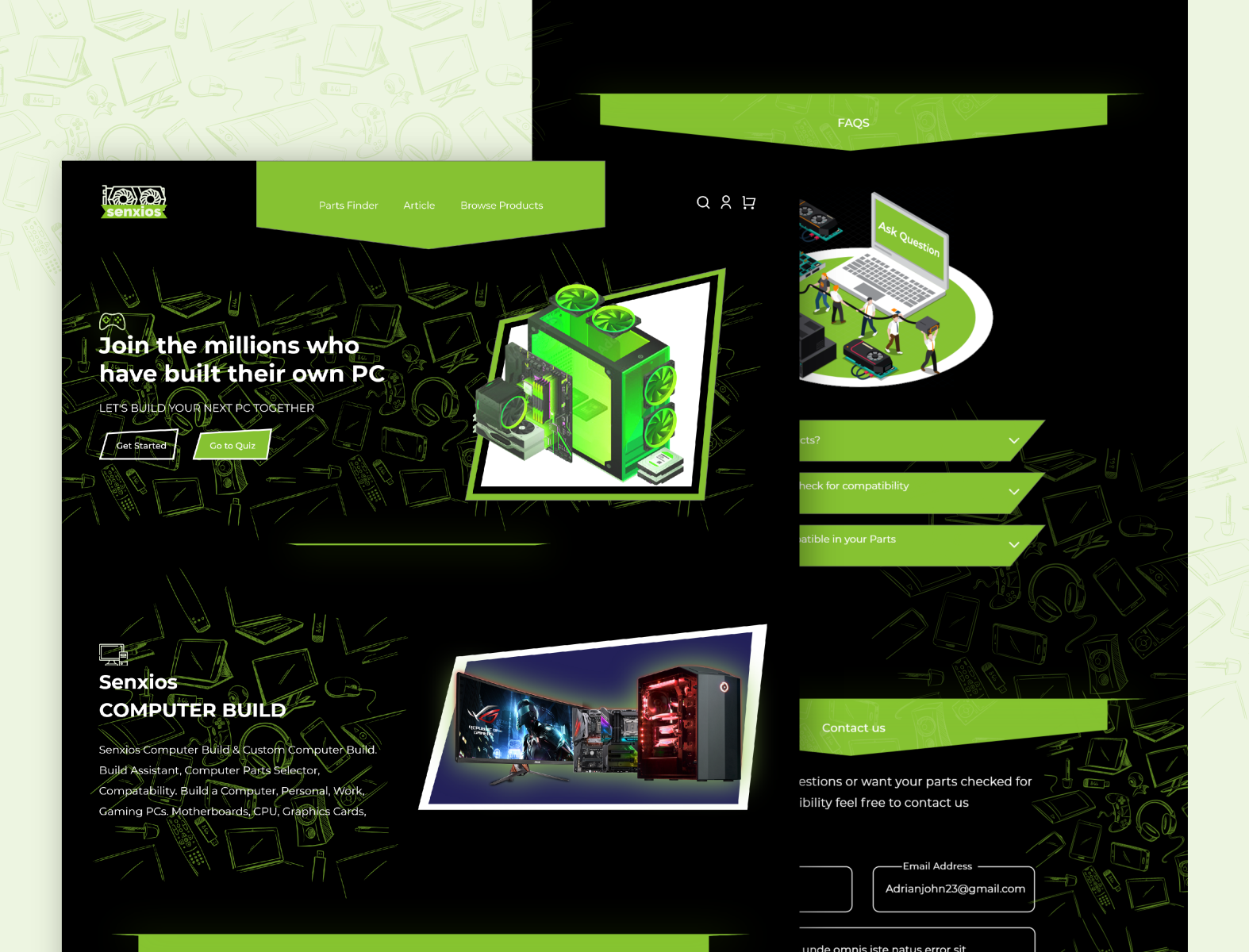 Electronics e-commerce website landing page by Hassan Ahmed on Dribbble