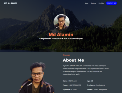 My Website by Md Al Amin on Dribbble