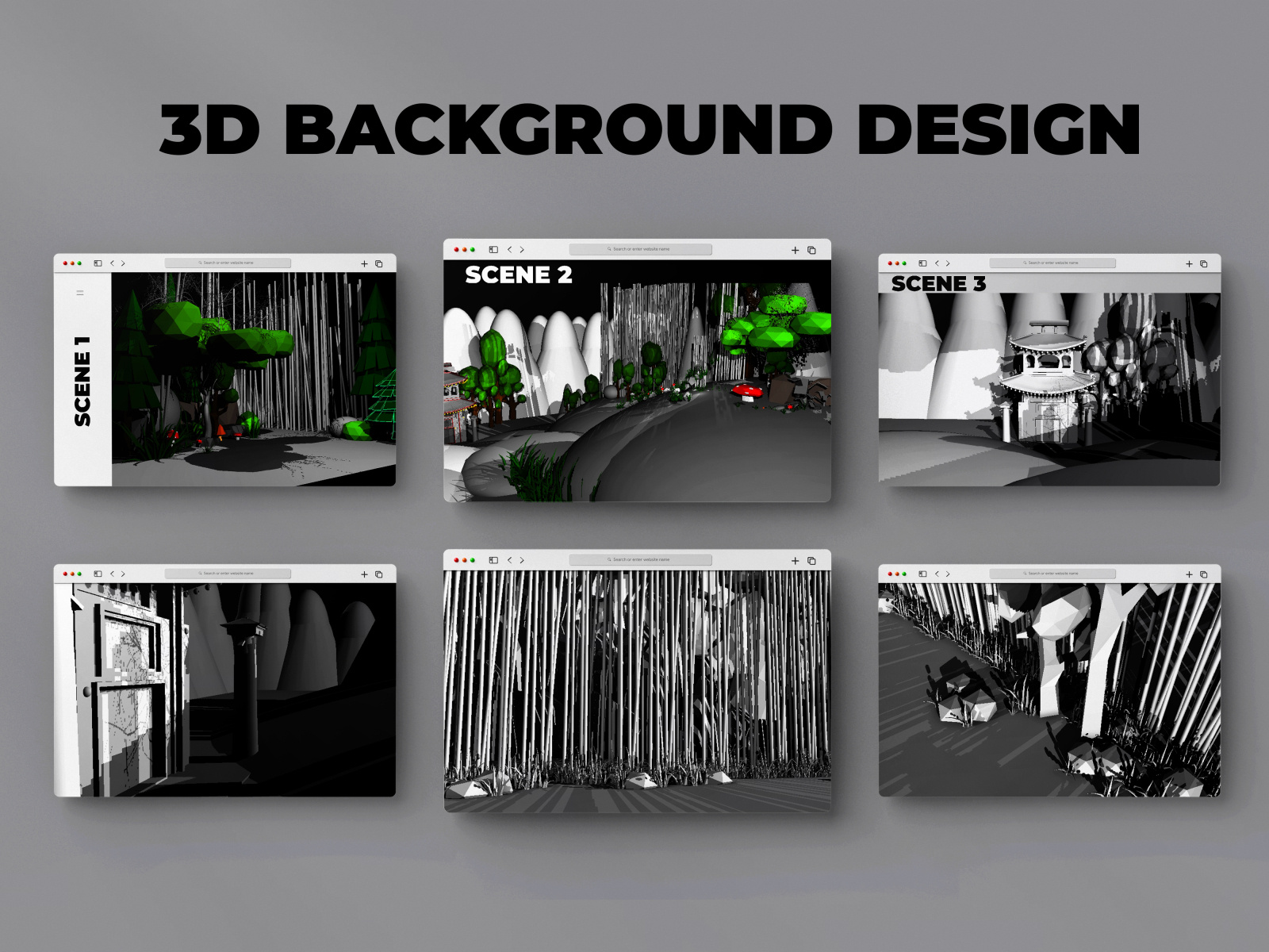 3D background design with MAYA by Rosa Vo on Dribbble