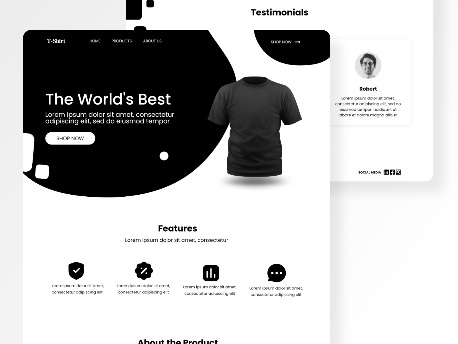 tees ecommerce | figma by Muhammed Rishan on Dribbble