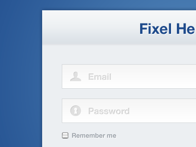 Simple Blue Sign In Page by Vin Thomas on Dribbble