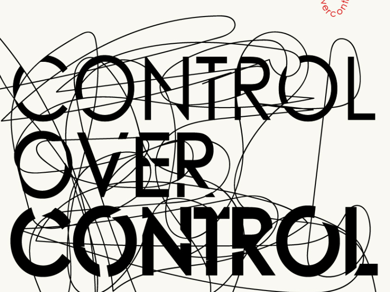 Poster "Control over control" by Anastasia on Dribbble