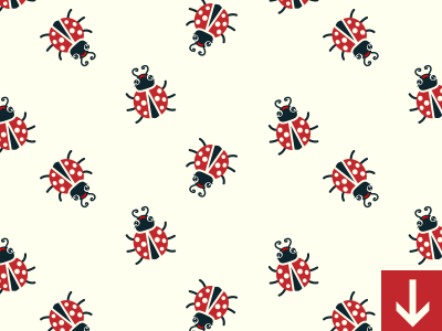 Free Ladybug Seamless Vector Pattern by Download Pattern on Dribbble