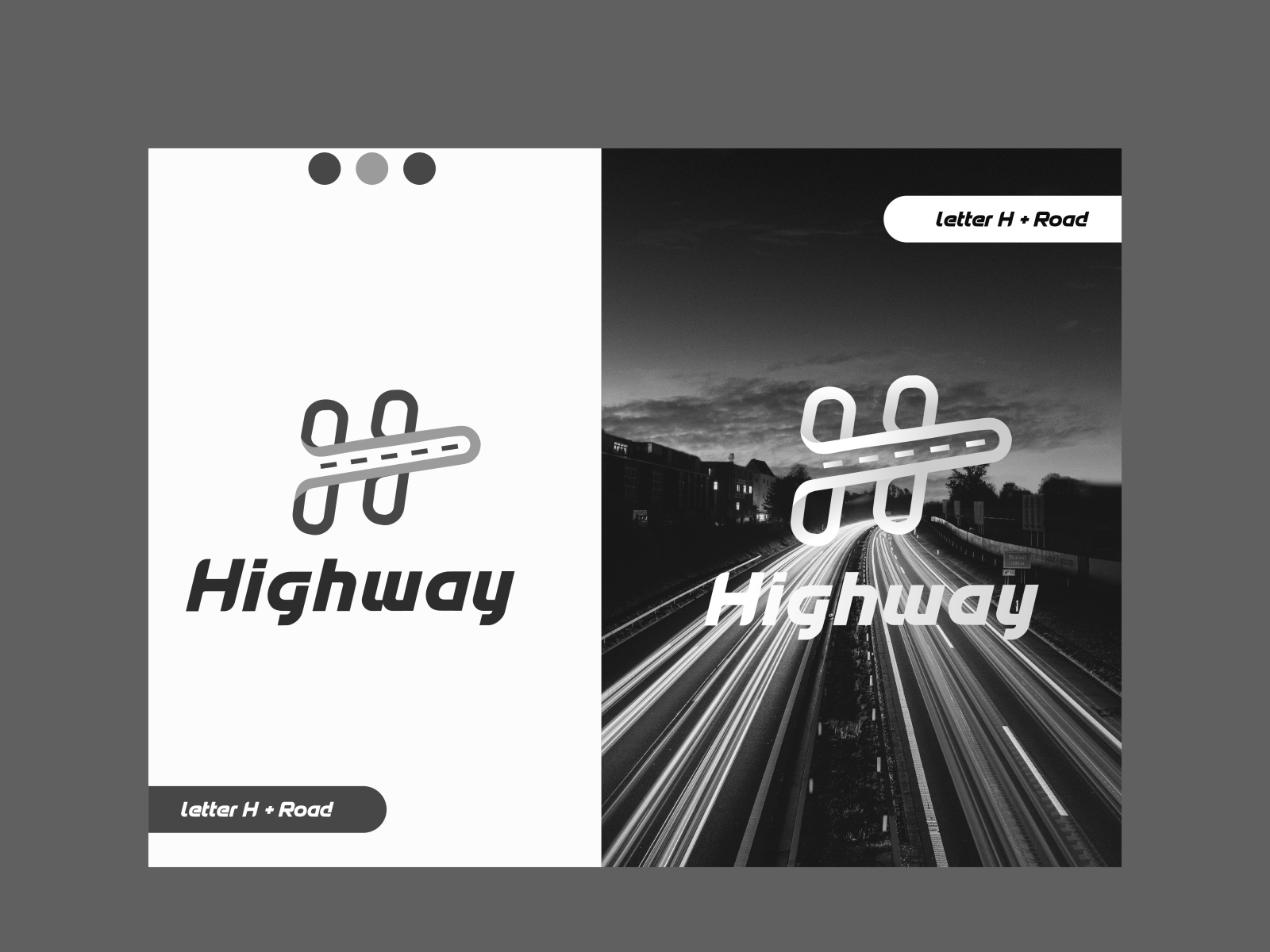 Highway logo design- Construction company by Donlift on Dribbble
