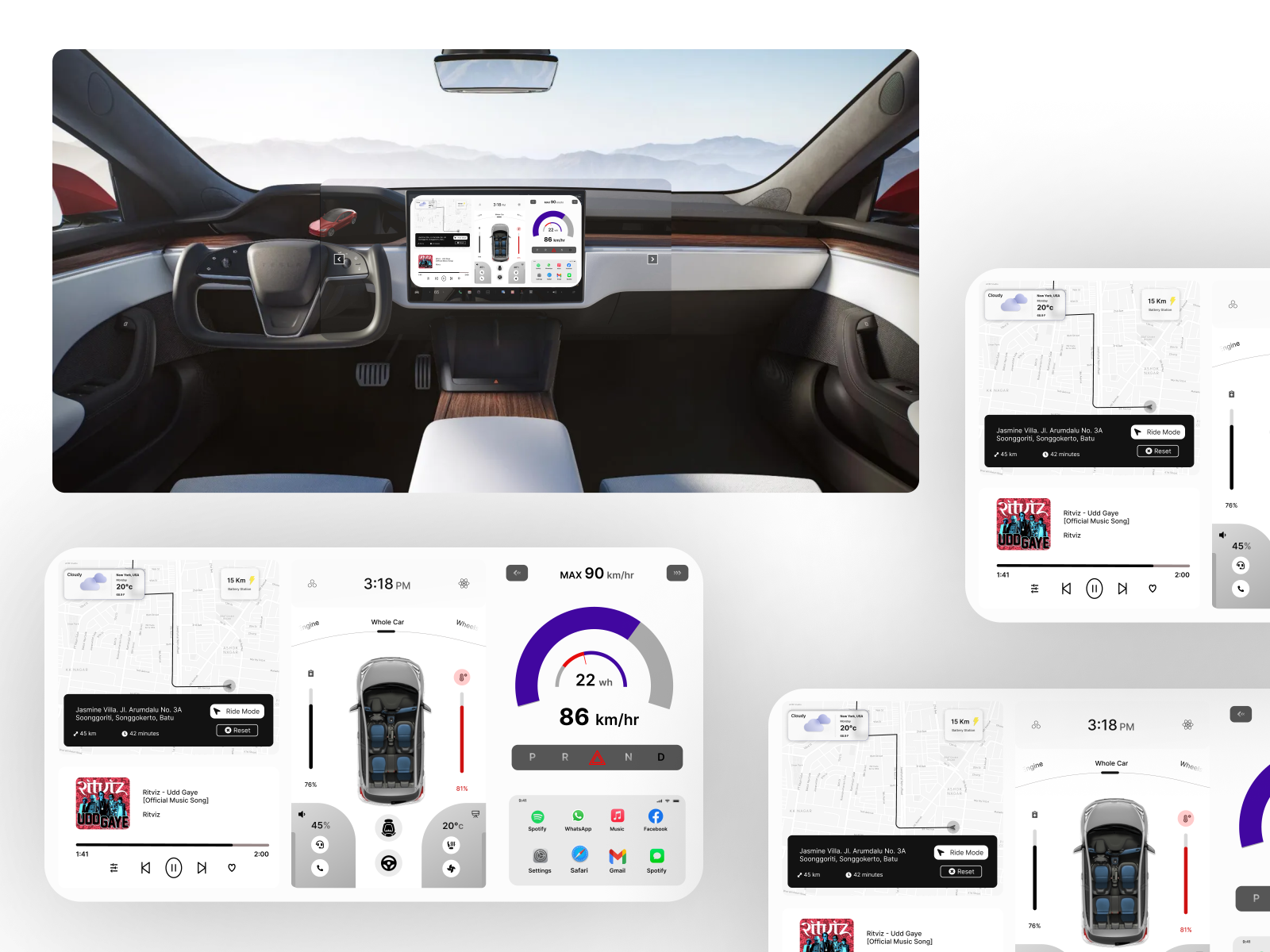 Car Infotainment System by Shivas Bhat on Dribbble
