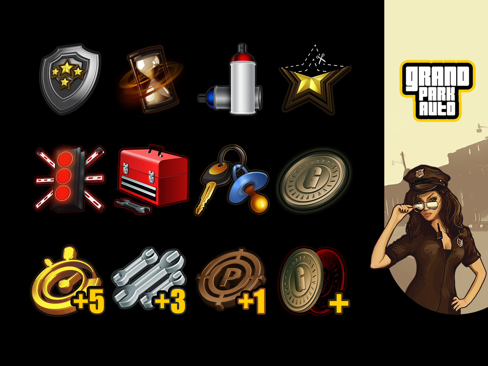 Mobile game props by Sergey Fedotov on Dribbble