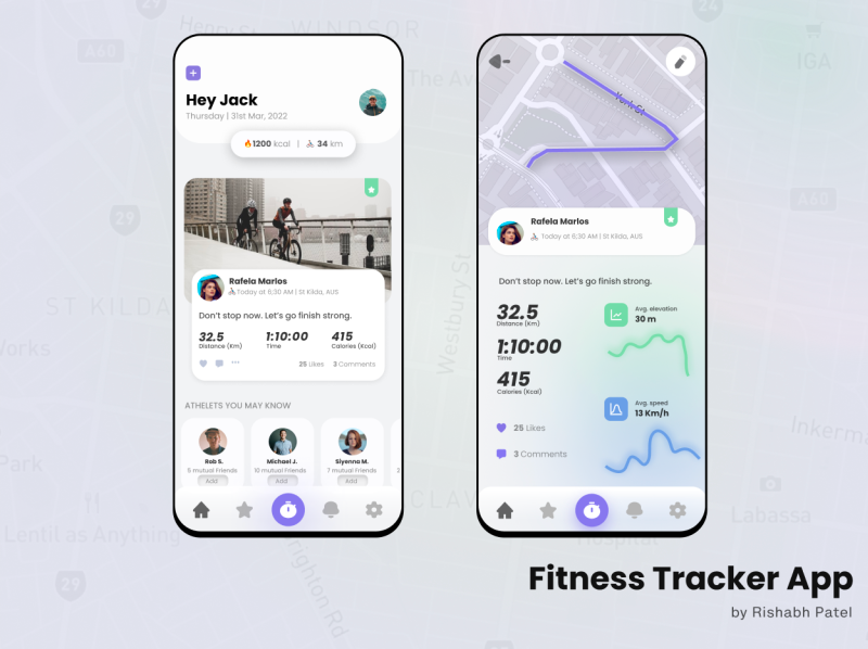 Fitness Tracker App by Rishabh on Dribbble