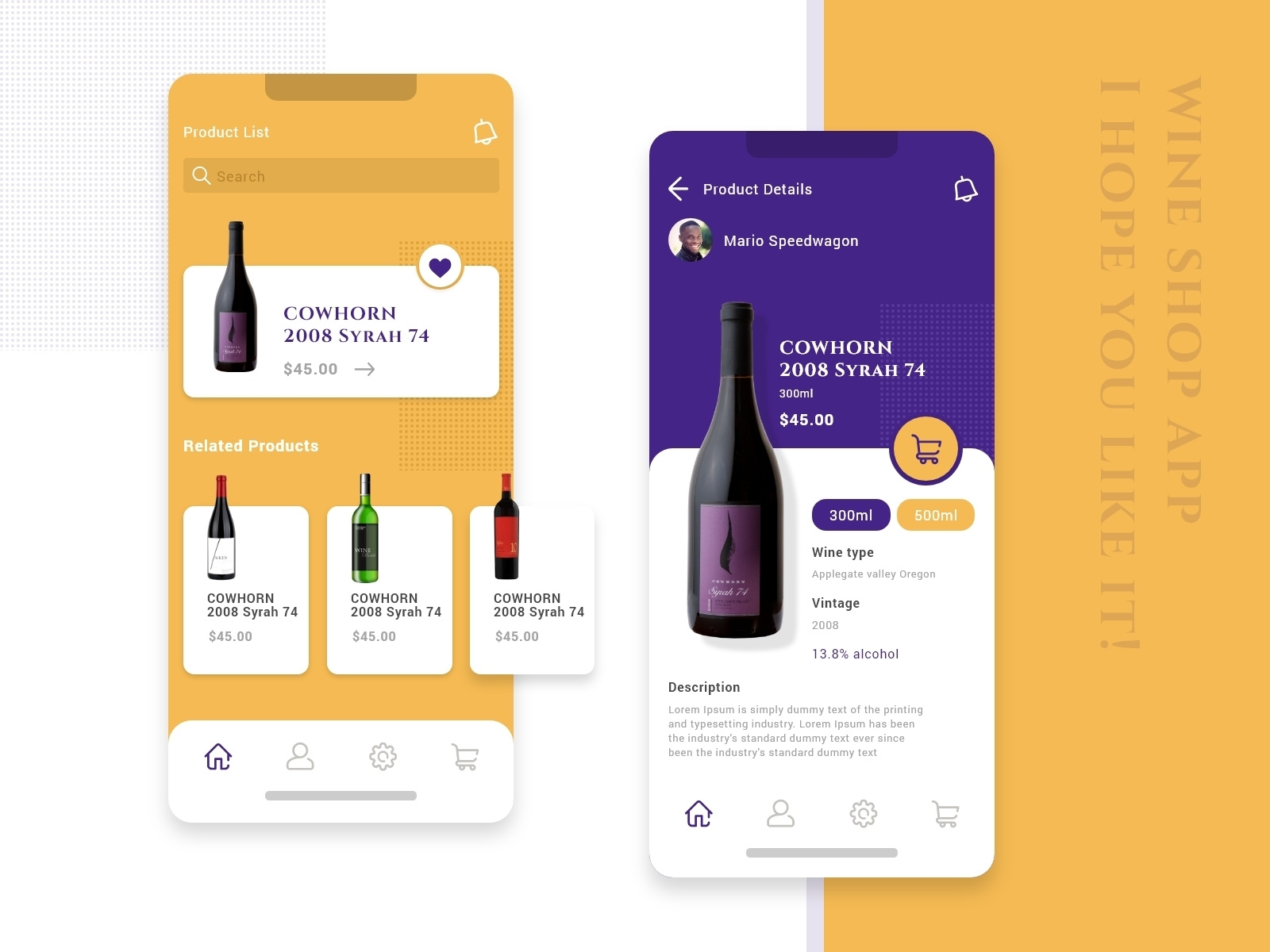 Buy Wine App by Tushar Mhetre on Dribbble
