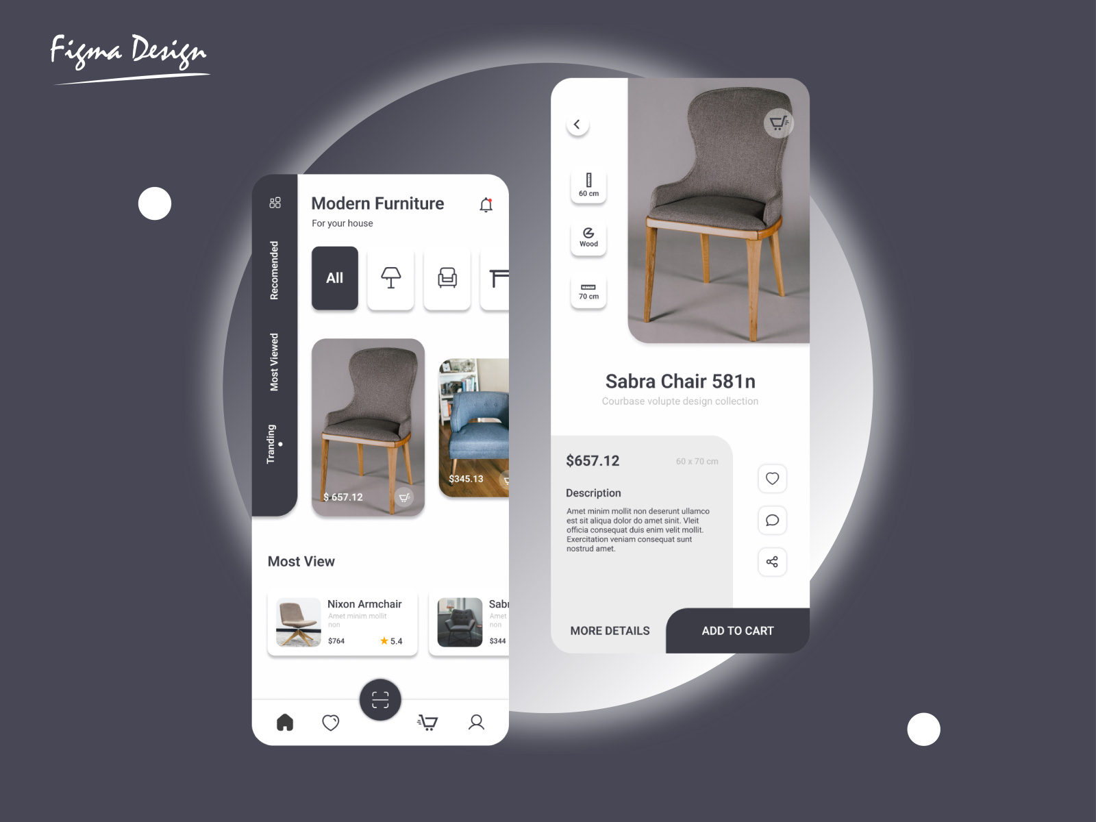 modern furniture App UI design by K_DESAIN on Dribbble